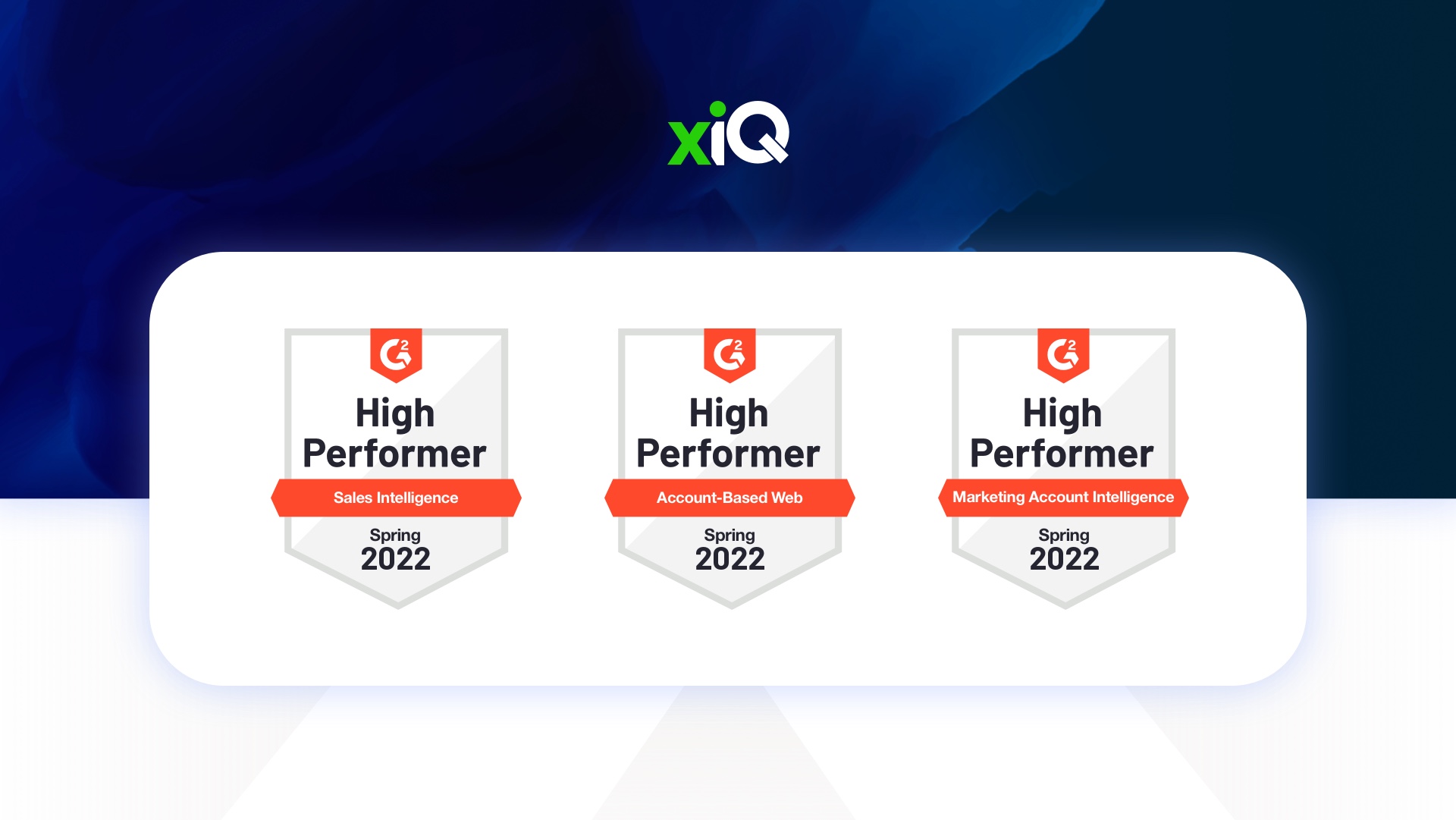 xiQ Recognized as Sales Intelligence High Performer in G2 Spring 2022 ...